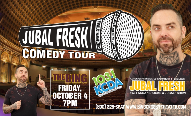 Jubal Live Fresh Till Death Comedy Tour | TicketsWest